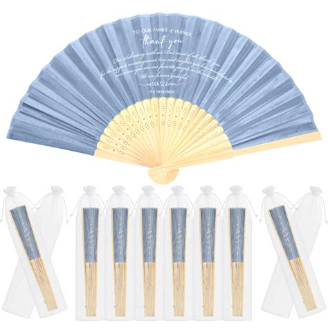 Menkxi 30 Pcs Silk Fabric Folding Fans Bulk For Wedding Guests Thank