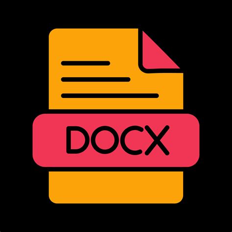 Docx Vector Icon 41837339 Vector Art At Vecteezy