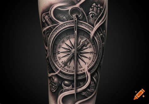 Compass Cross Tattoos