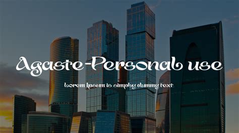 Agaste Personal Use Font Download Free For Desktop And Webfont