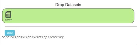 Javascript Drag And Drop Data Into Shiny App Stack Overflow