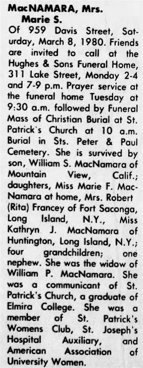 Macnamara Marie 1980