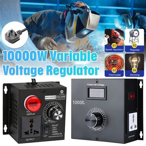 220v 10000w Variable Voltage Regulator Universal Motor Speed Controller