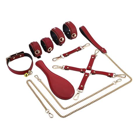 Premium Leather Adult Toys Sex Toys Bdsm Bondage Gear Kit For Couples