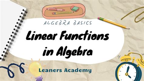 Basic Linear Functions Algebra Explained Introduction To Linear