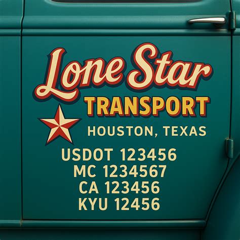 Custom Truck Door Sign Decal Stickers For Business Trucking Business