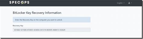Specops Key Recovery Self Service For Unlocking Bitlocker Encrypted Devices 4sysops