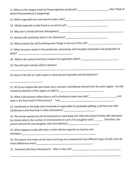 Cellular Transport Worksheet Answer Key Cellular Transport Worksheet Science Worksheets 7th