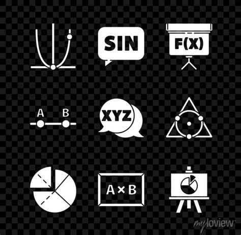Set Graph Schedule Chart Diagram Mathematics Function Sine • Wall
