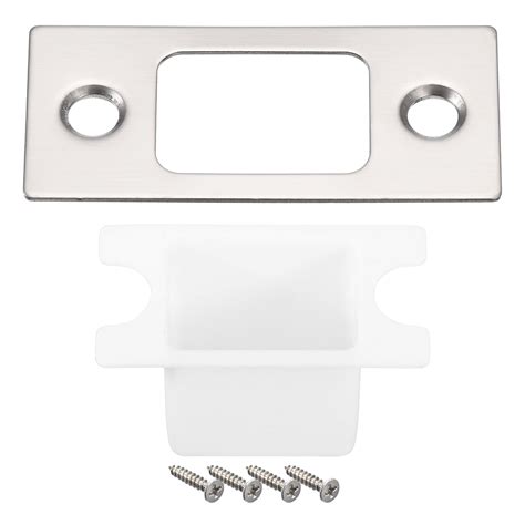 Uxcell 57x255mm 201 Stainless Steel Door Latch Deadbolt Strike Plate