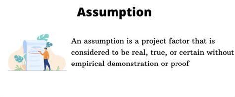 Assumptions In Project Management Types And Examples