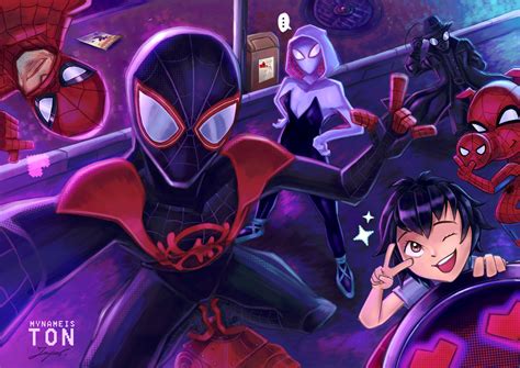 Spider Man Into The Spiderverse Fanart By Tontentotza On Deviantart