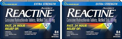 Reactine Extra Strength Antihistamine Tablets 10mg Cetirizine