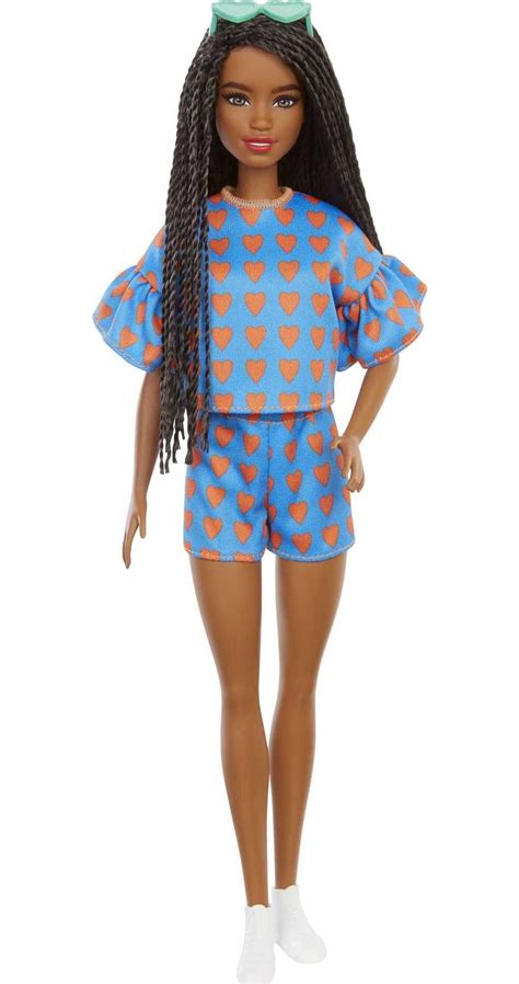 Barbie Fashionistas Doll 172 In Heart Print Shirt And Shorts With