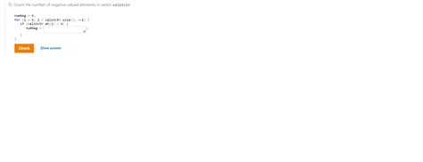 Solved Count The Number Of Negative Valued Elements In Chegg