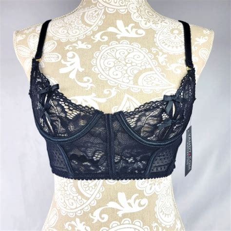 Yandy Intimates And Sleepwear Nwt Yandy Sheer Black Lace Bow Partial