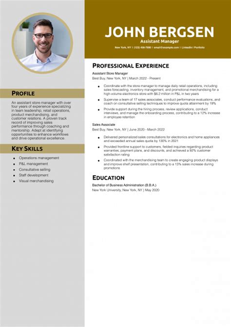 20 Best Assistant Manager Resume Examples And Templates For 2025