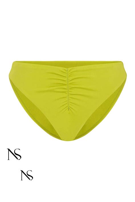 David Bikini Bottom Ruched Detailing In Dark Aqua Neshswim