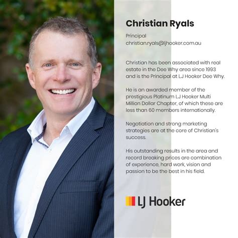 Meet Christian Ryals Principal At Lj Hooker Dee Why Christian Ryals