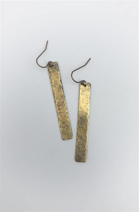 Elegant Long Rectangle Earrings Novi Creations