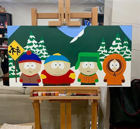 South Park Canvas Art Painting Mini Canvas Art Diy Canvas Art