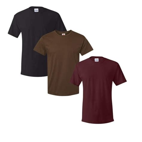 Hanes Mens Comfortsoft Cotton Tagless T Shirts 3 Pack