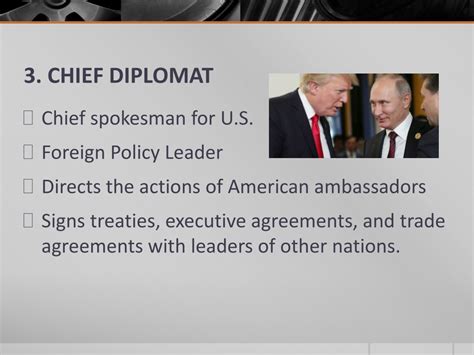 Ppt Roles Of The President Powerpoint Presentation Free Download