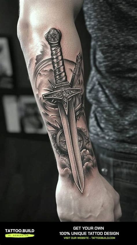 Sword Tattoo Forearm