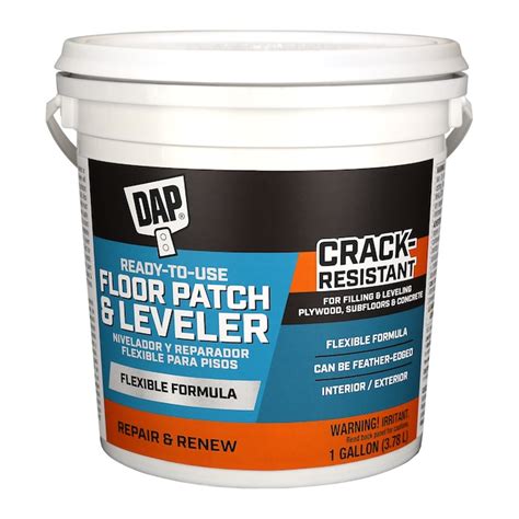 Dap Flexible Floor Patch And Leveler 1 Oz Waterproof Interiorexterior Gray Patching Compound