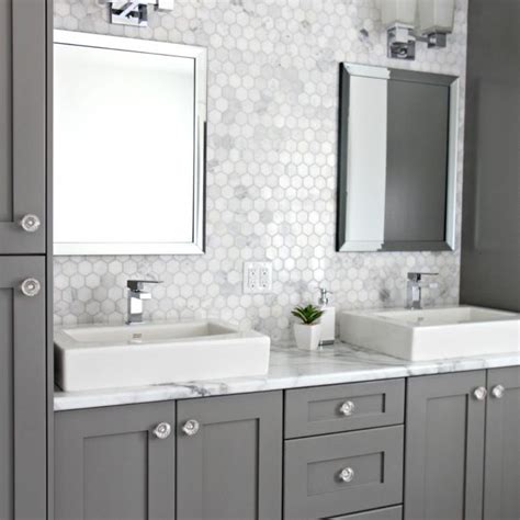 What Color Bathroom Cabinets Go With Grey Walls