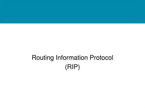 Ppt Routing Information Protocol Rip Powerpoint Presentation Free Download Id 9506244