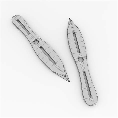 Throwing Knife 3d Model 8 Blend Fbx Dae 3ds Free3d
