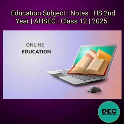Education Subject Notes Hs 2nd Year Class 12 2026