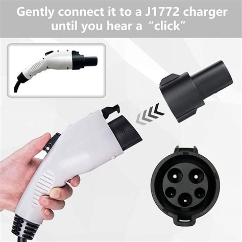 Sae J1772 Plug To A 60 Amp 250v Ac Charger Converter External Connector