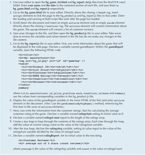 Need Help With Tutorial 10 Case Problem 2 From New
