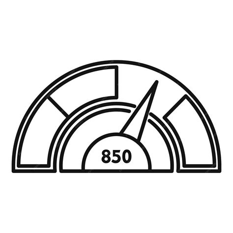 Premium Vector Good Meter Scale Icon Outline Good Meter Scale Vector