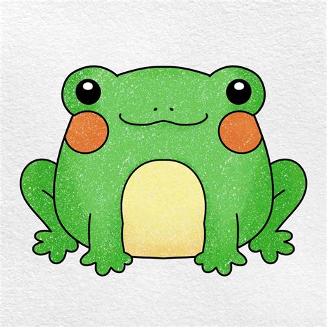 How To Draw A Cartoon Frog Helloartsy