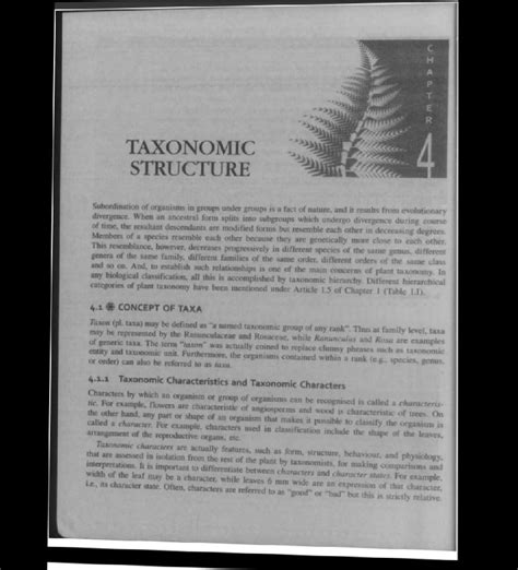 Taxonomic Structure Taxonomic Structure Subordination Of Organisms In