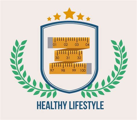 건강한 라이프 스타일 디자인 프리미엄 벡터