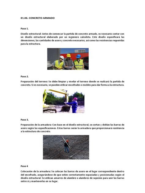 Partidas Pdf Hormigón Fundación Ingeniería