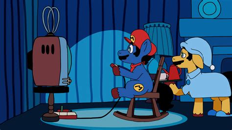 Super Mario Bros Anime Scene Redrawn And Ponified By Cailauniverse On