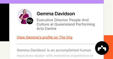 Gemma Davidson Executive Director People And Culture At Queensland Performing Arts Centre