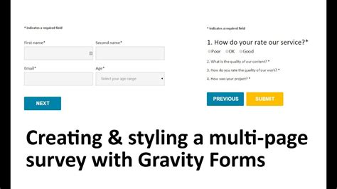 Styling Gravity Forms Tutorial 2014 Create A Multi Page Website Survey Youtube