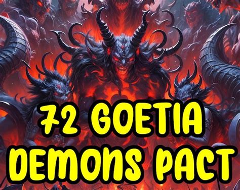 72 Demon Goetia Pact Unlock Wealth Love Power And More With Powerful