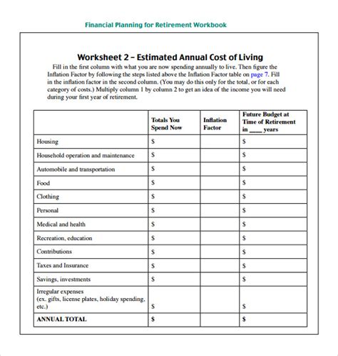 Free 15 Sample Financial Plan Templates In Ms Word Pdf Excel