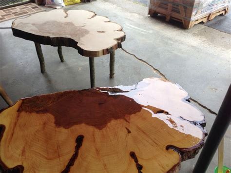 Wood Slice End Table