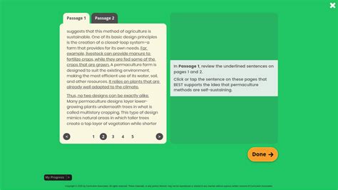 Passage 1passage 2suggests That This Method Of Agriculture Is Sustainab