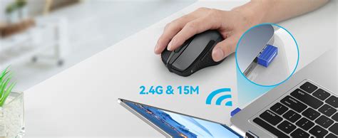 Tecknet Kablosuz Mouse Pro 24g 2600 Dpi Kablosuz Fare Nano Alıcılı 6 Tuş 24 Ay Pil Ömrü 5