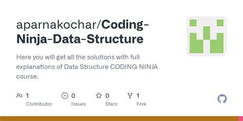 Github Aparnakocharcoding Ninja Data Structure Here You Will Get