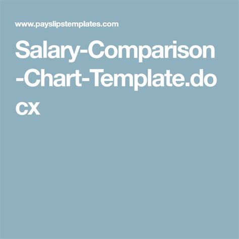 Salary Comparison Chart Templatedocx Salary Comparison Chart